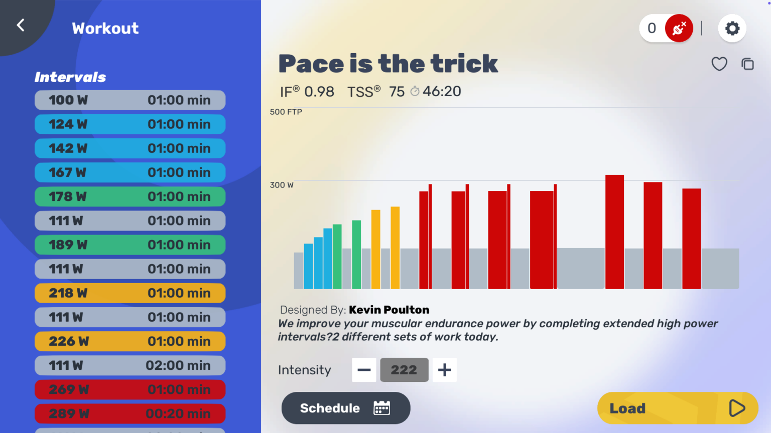 Les entraînements sur MyWhoosh - Sykkel